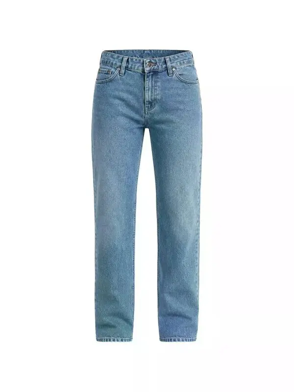 Michael Kors Finn Faded-effect Straight-leg Jeans - Blue