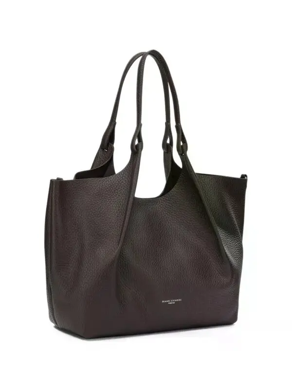 GIANNI CHIARINI Large Dua Grained-leather Tote Bag