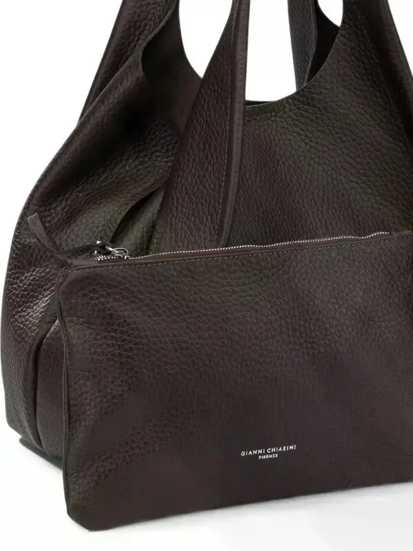 GIANNI CHIARINI Large Dua Grained-leather Tote Bag