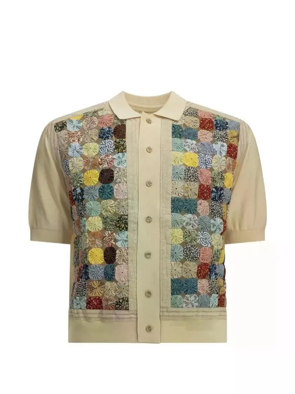 Kapital X Yo-yo Patchwork Shirt - Neutrals