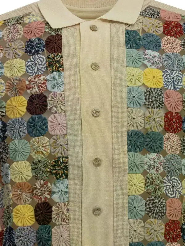 Kapital X Yo-yo Patchwork Shirt - Neutrals