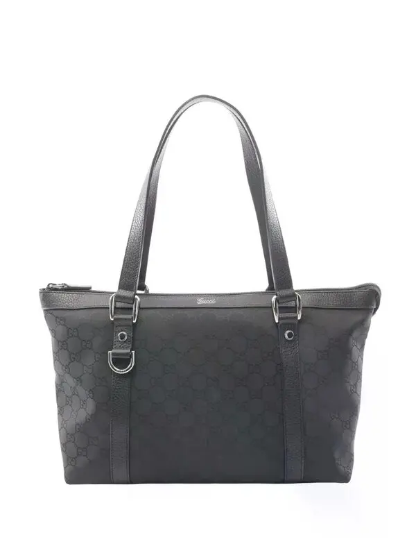 Gucci 2000-2015 Gg Nylon Abbey D Ring Tote Bag