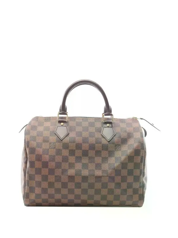 LOUIS VUITTON 2008 Damier Ebene Speedy 30 Boston Bag