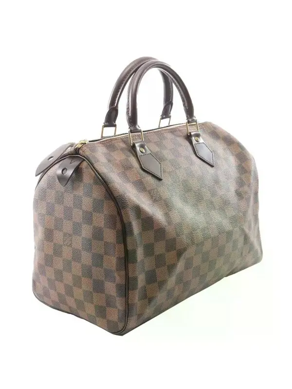 LOUIS VUITTON 2008 Damier Ebene Speedy 30 Boston Bag