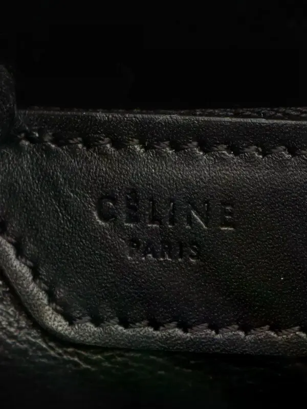 Celine 2000-2026 Micro Tricolor Leather Luggage Tote Handbag