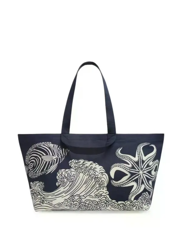 INOUI EDITIONS Poseidon Graphic-print Tote Bag - Blue