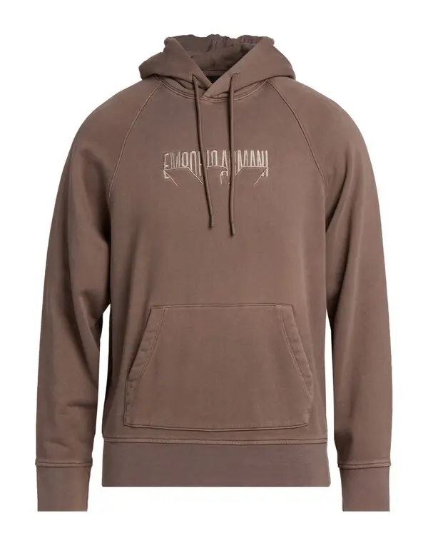 Emporio Armani Sweatshirt Taupe Size Cotton