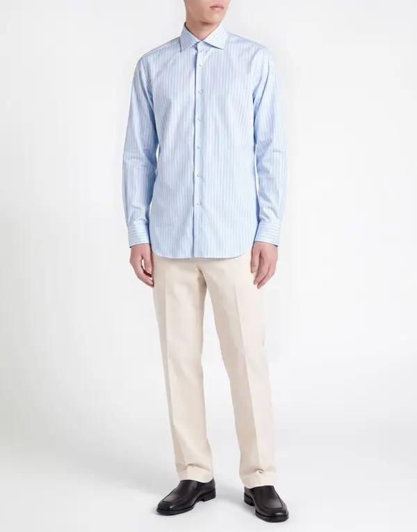 BARBA NAPOLI Shirt Sky Size Cotton
