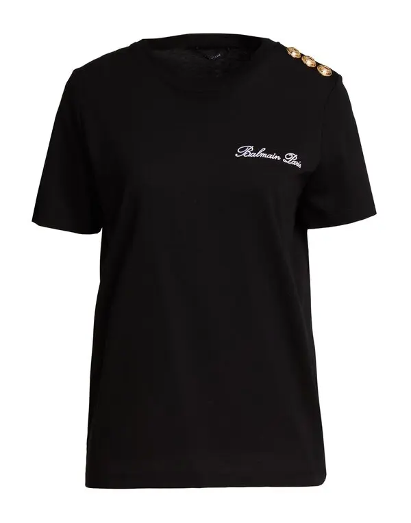 Balmain T-shirt Size Cotton - Black