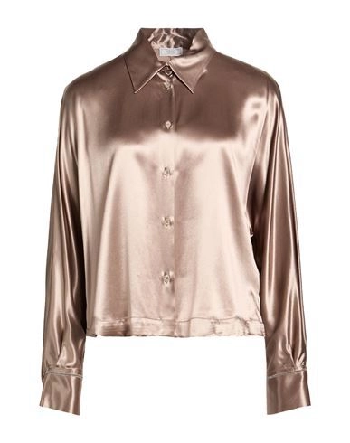 Peserico Viscose Satin Shirt - Sand