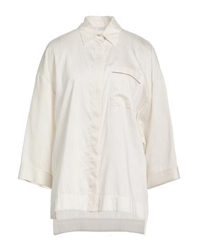 Peserico Shirt Ivory Size Lyocell, Silk