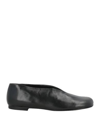 FABRIZIO CHINI Leather Ballet Flats - Black