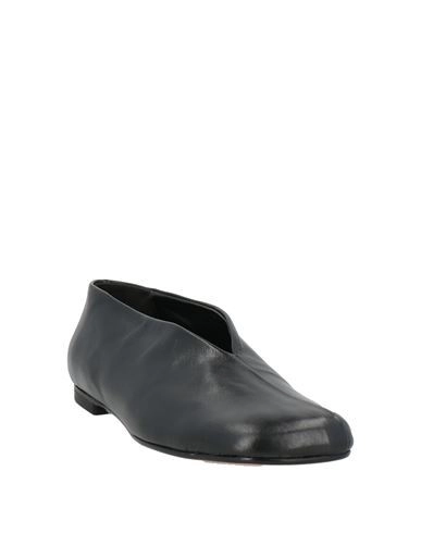 FABRIZIO CHINI Leather Ballet Flats - Black