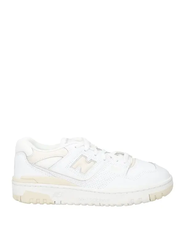 NEW BALANCE 550 Sneakers Size Leather, Textile Fibers - White