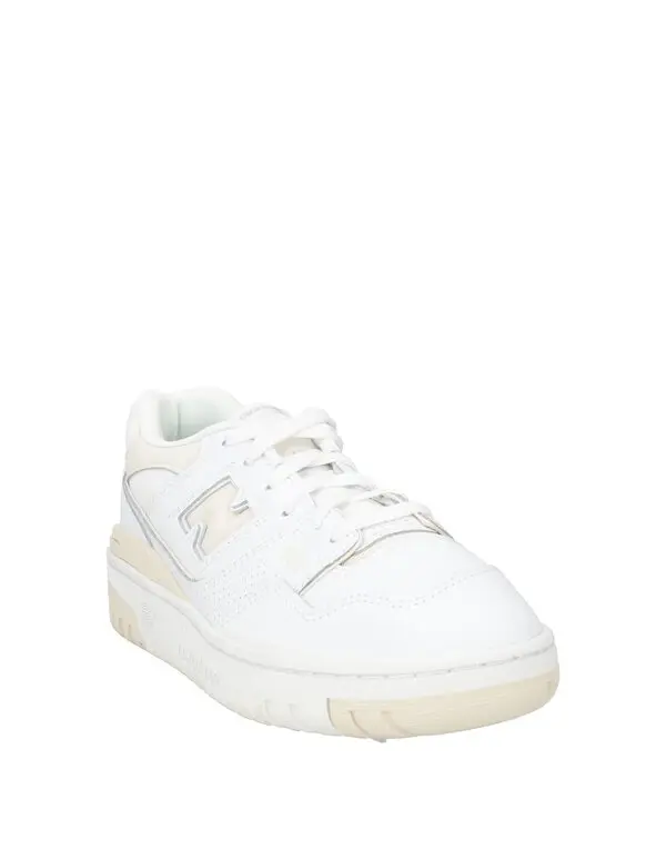 NEW BALANCE 550 Sneakers Size Leather, Textile Fibers - White