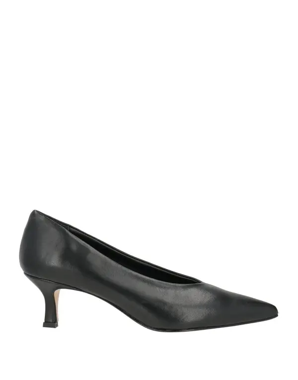 FABRIZIO CHINI Leather Pumps - Black