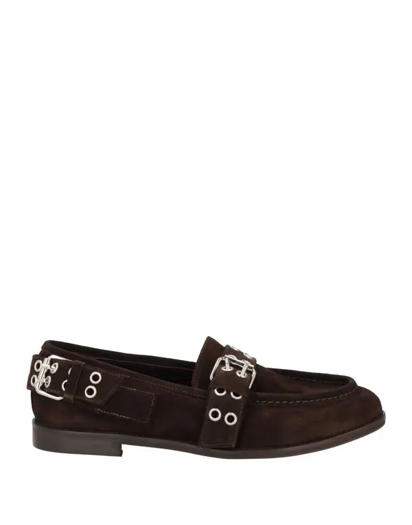 FABRIZIO CHINI Loafers Dark Size Leather