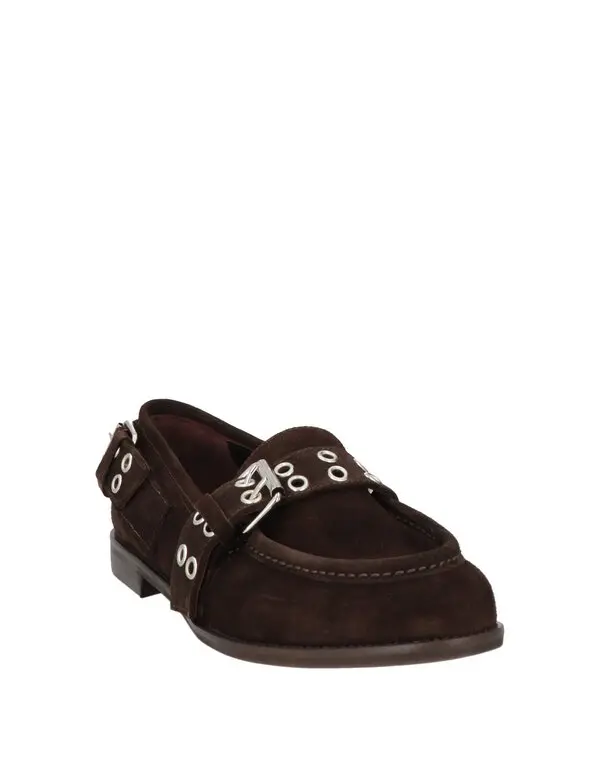 FABRIZIO CHINI Loafers Dark Size Leather