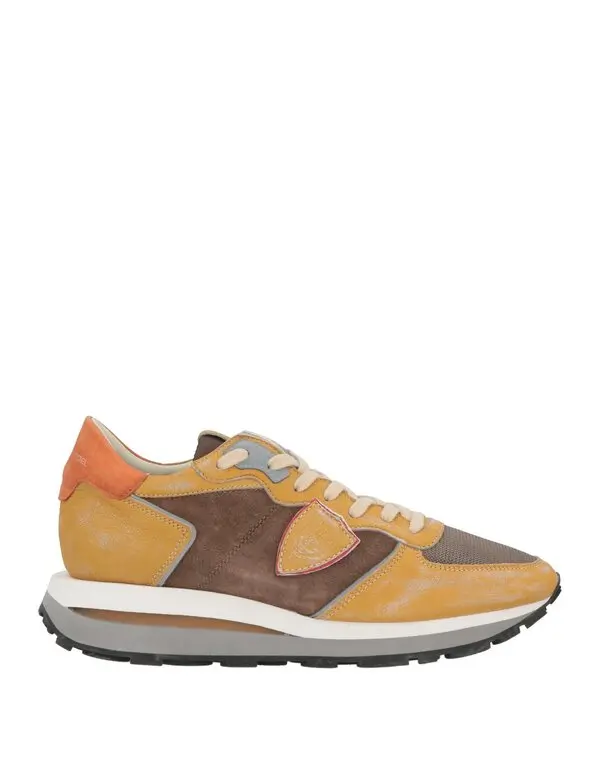 Philippe Model Sneakers Mustard Size Leather, Textile Fibers