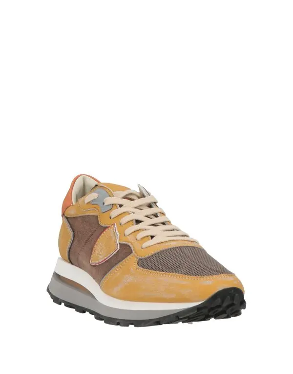 Philippe Model Sneakers Mustard Size Leather, Textile Fibers