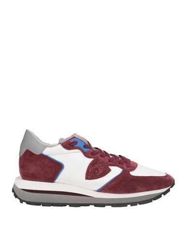 Philippe Model Sneakers Burgundy Size Leather, Textile Fibers