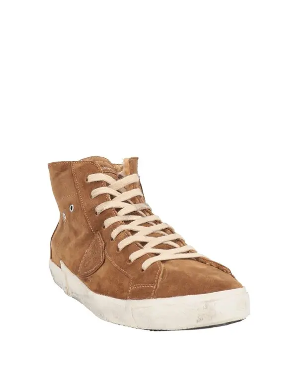 Philippe Model Sneakers Chocolate Size Leather, Textile Fibers