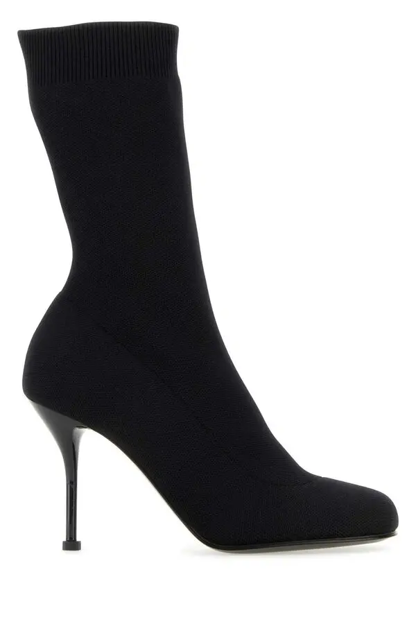 Alexander McQueen Stretch Nylon Ankle Boots