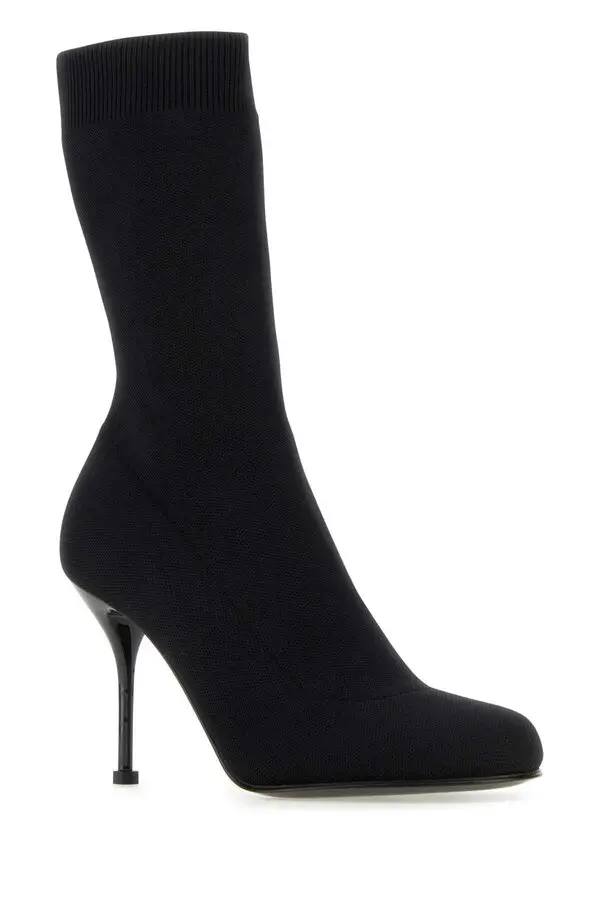 Alexander McQueen Stretch Nylon Ankle Boots
