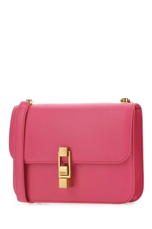 Saint Laurent Leather Shoulder Bag - Pink
