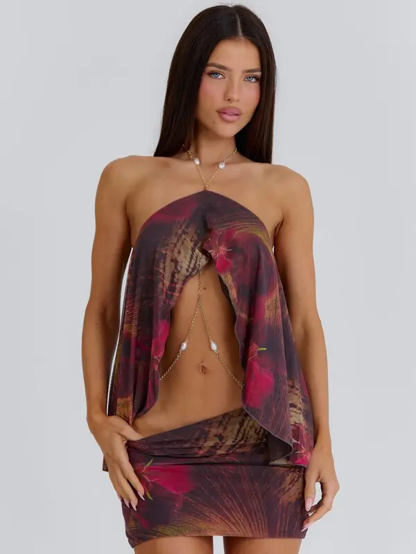 OUTCAST Eirene Mini Dress Posie - Print