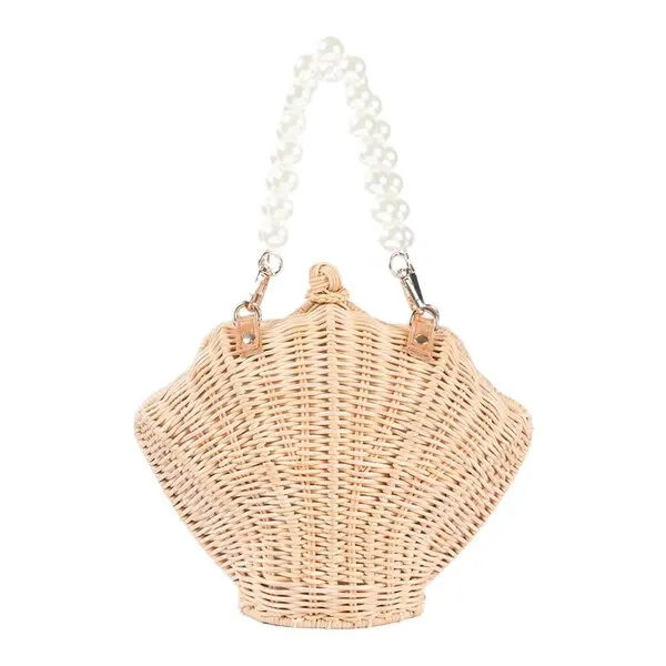 JELAVU Neutrals Shelie Pearl Crossbody Bag