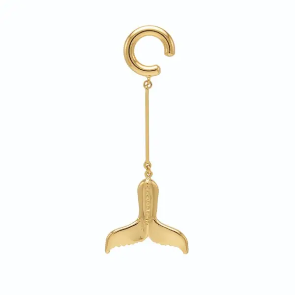 SOPHIE SIMONE DESIGNS Earcuff Whale Tail - Gold