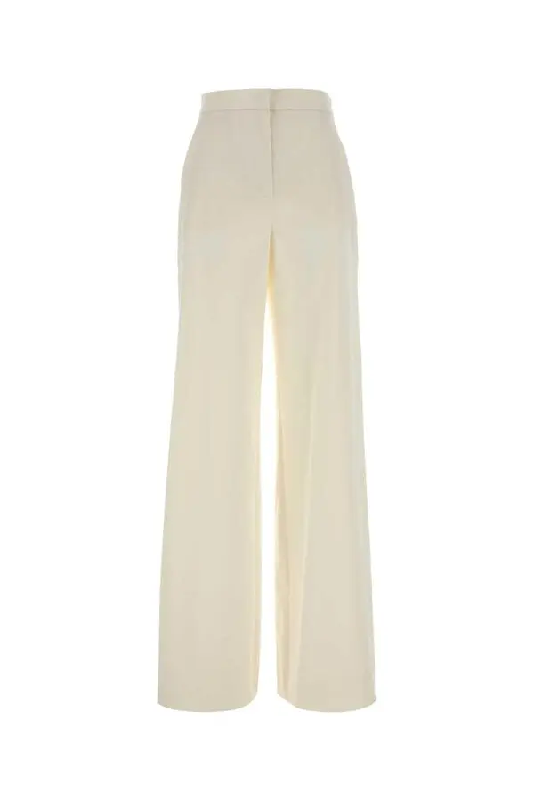 Max Mara Stretch Cotton Dentice Wide-leg Pant