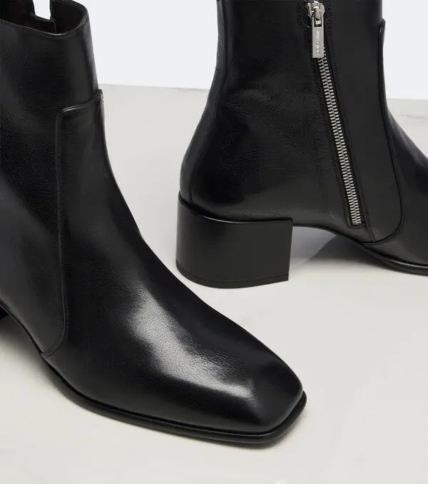 JIMMY CHOO Eliot Leather Ankle Boots