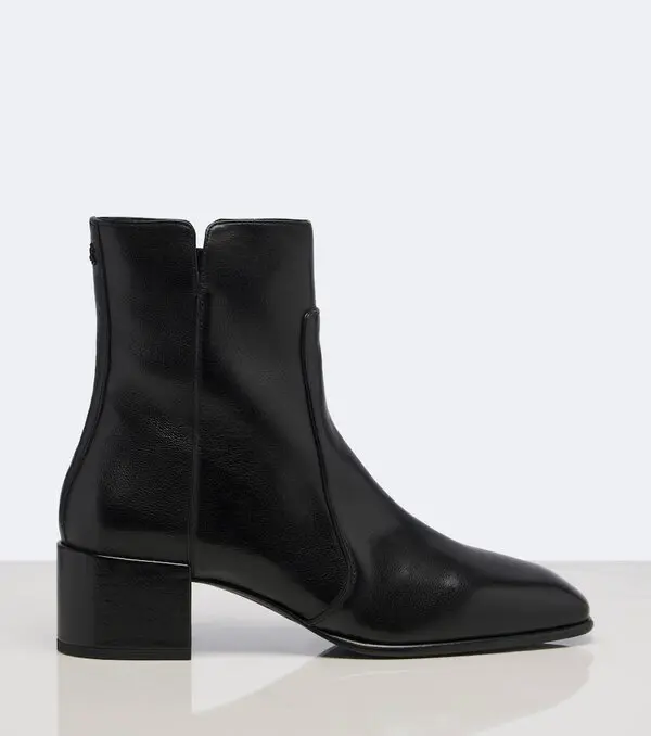 JIMMY CHOO Eliot Leather Ankle Boots