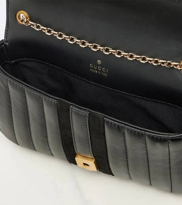 Gucci Jetset Gg Marmont Small Shoulder Bag - Black