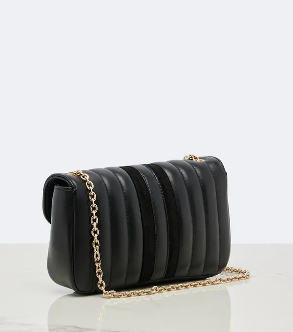 Gucci Jetset Gg Marmont Small Shoulder Bag - Black