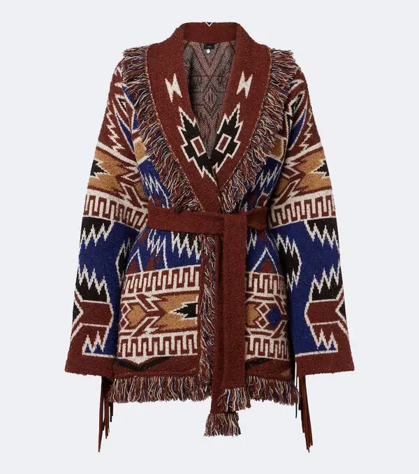 Alanui Amazing Journey Wool-blend Cardigan - Multicoloured