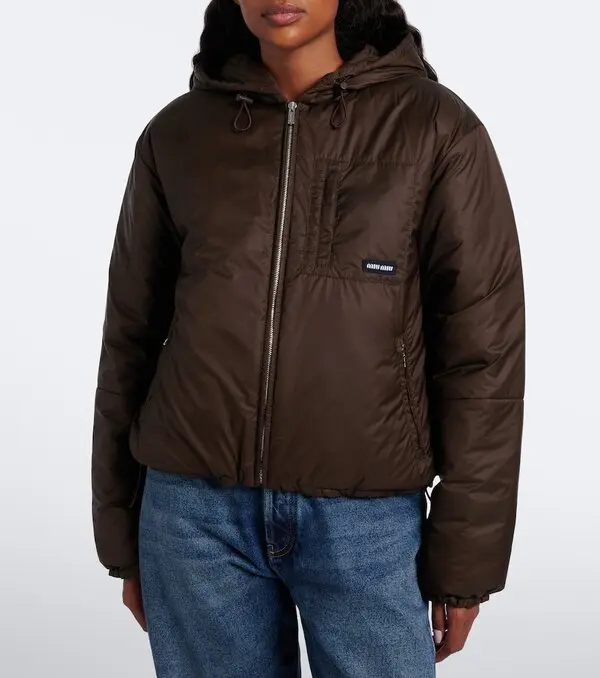 Miu Miu Hooded Puffer Jacket