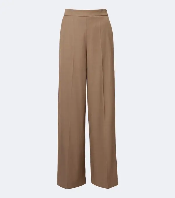JOSEPH Haxley Cady Twill Wide-leg Pants - Beige