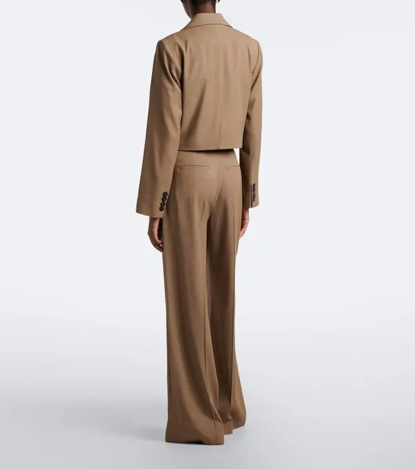 JOSEPH Haxley Cady Twill Wide-leg Pants
