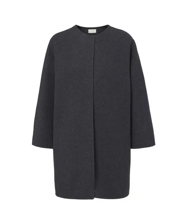 THE ROW Cove Oversized Cashmere And Wool Coat - Grey