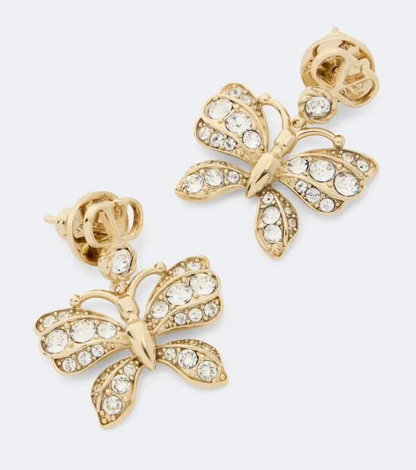 Valentino Garavani Flutterby Vlogo Swarovski®-embellished Earrings