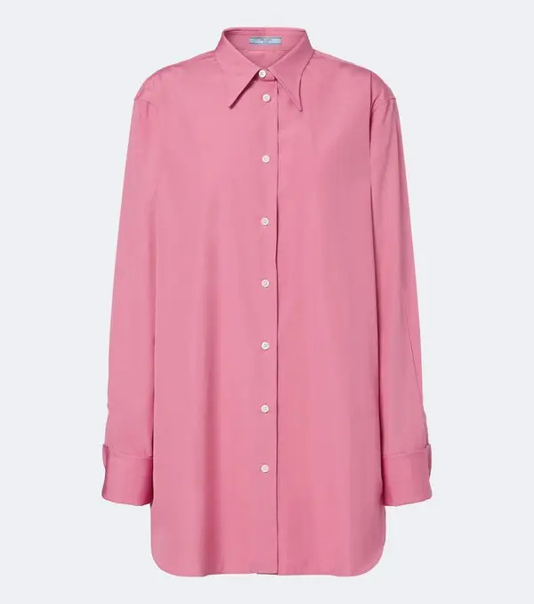 Prada Oversized Cotton Poplin Shirt