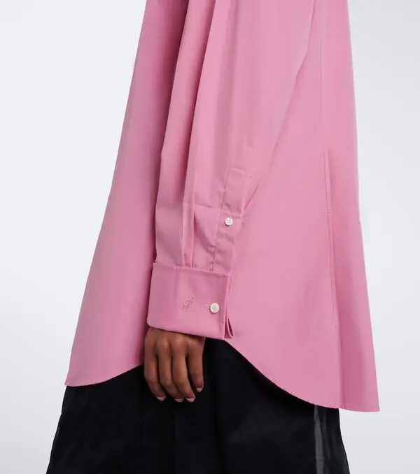 Prada Oversized Cotton Poplin Shirt