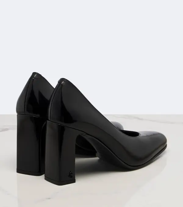 JIMMY CHOO Eyla Leather Pumps - Black