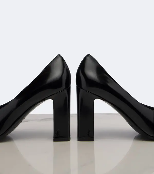 JIMMY CHOO Eyla Leather Pumps - Black