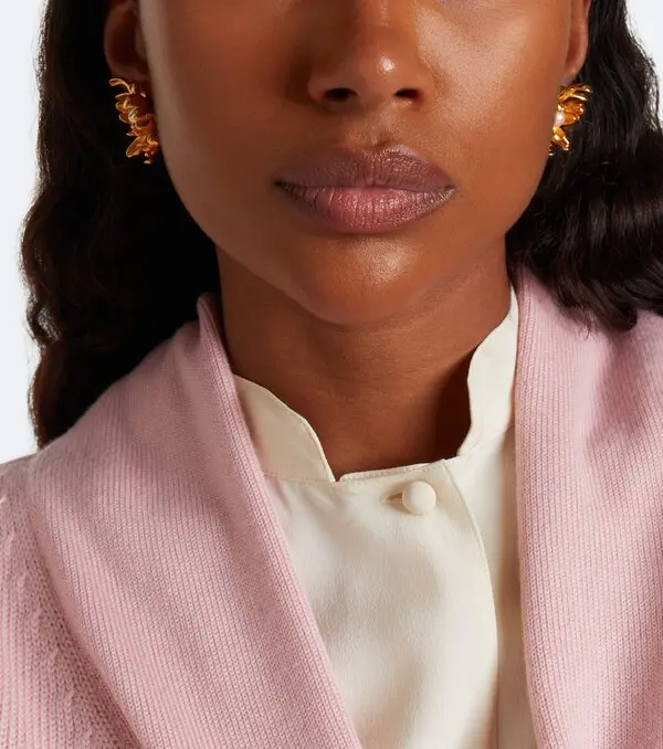 Oscar De La Renta Chrysanthemum Faux-pearl Stud Earrings