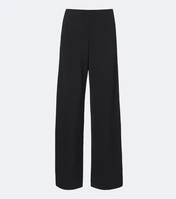 THE ROW Farah Wool And Cashmere Wide-leg Pants