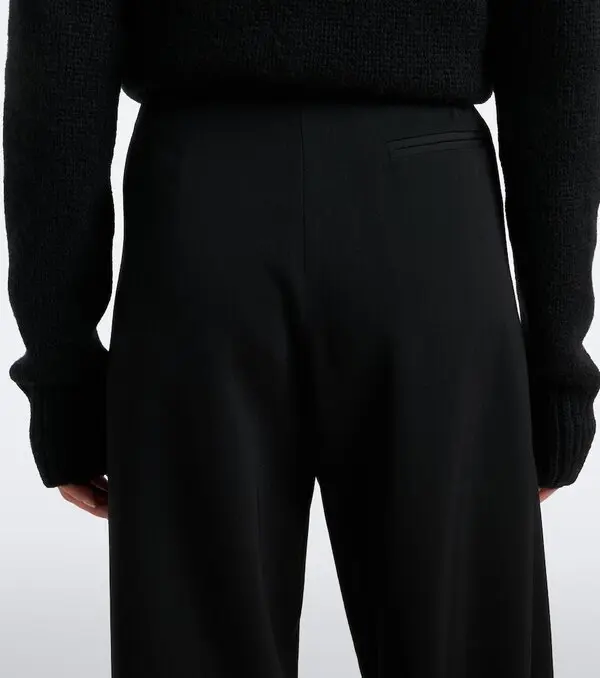 THE ROW Farah Wool And Cashmere Wide-leg Pants